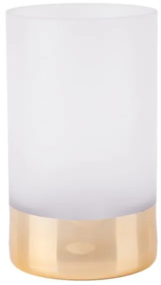 Bílo-zlatá matná váza PT LIVING Glamour, výška 20 cm