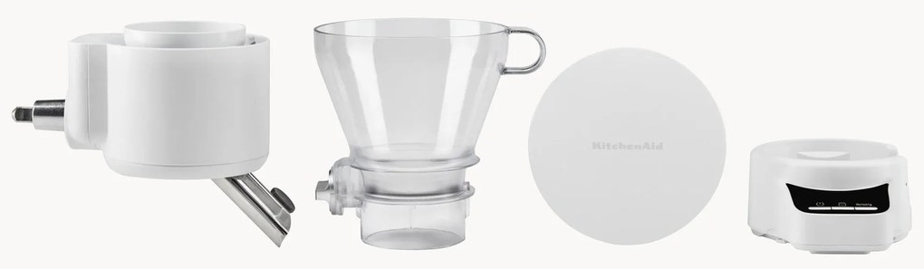Cedník's digitálními váhami Kitchenaid