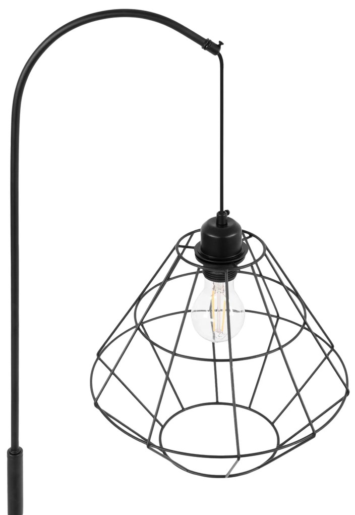 Toolight - Podlahová lampa 1xE27 60W APP538-1F, černá, OSW-04898