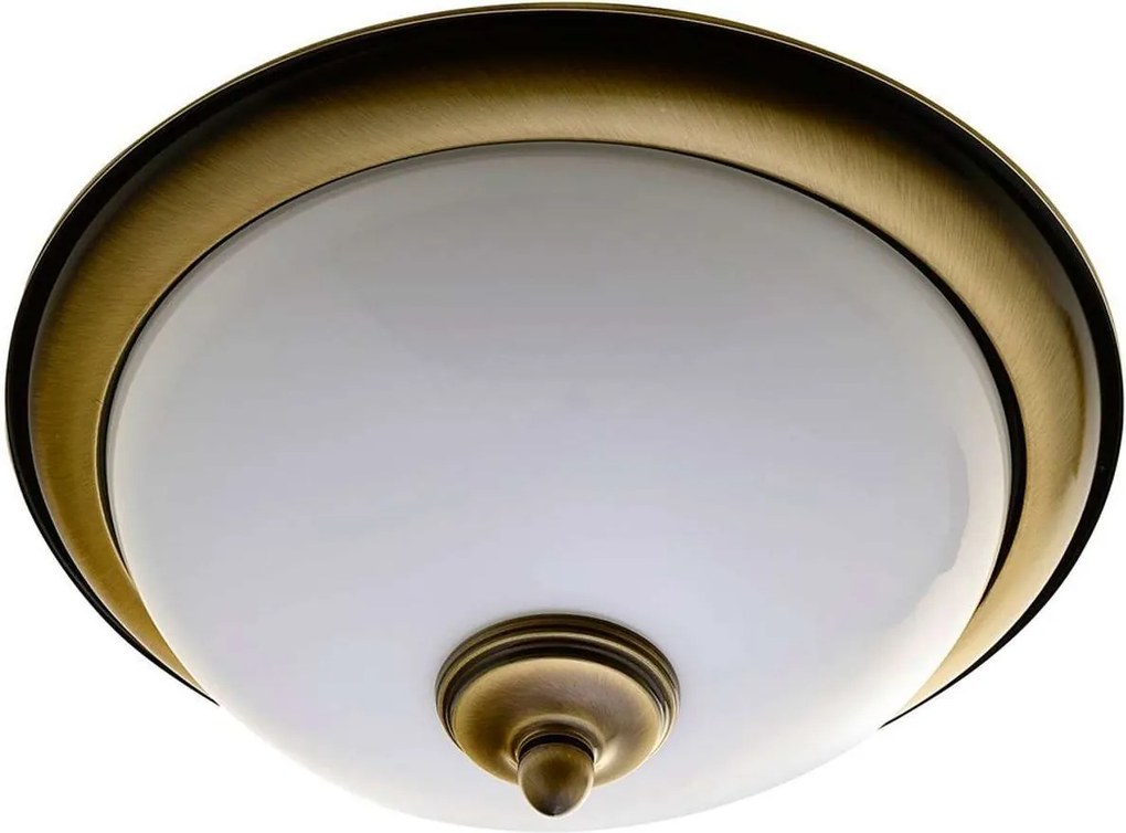Sapho - Stropní svítidlo Gloster, průměr 315 mm, 40 W, bronz AU514