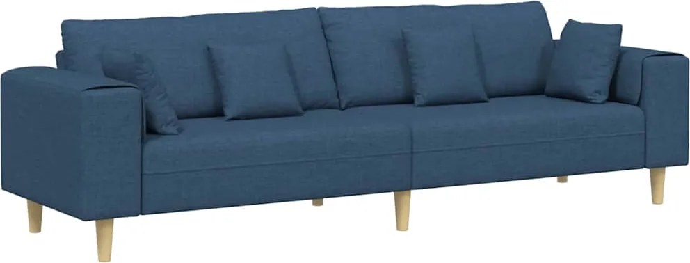 Pohovka Modrá 250 x 77 x 76 cm textil 3335150
