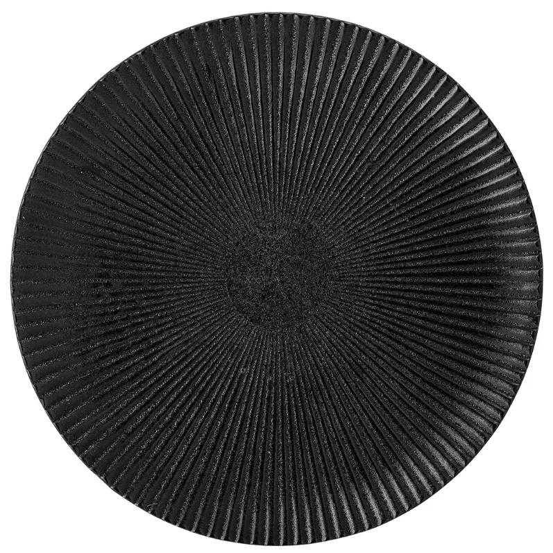 Černý kameninový dezertní talíř Bloomingville Neri 18 cm