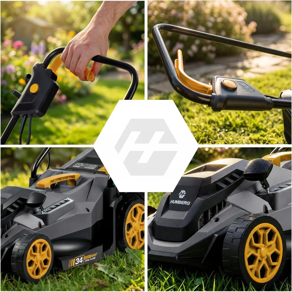 Elektrická sekačka HM-612, 1400W, 34cm | Humberg