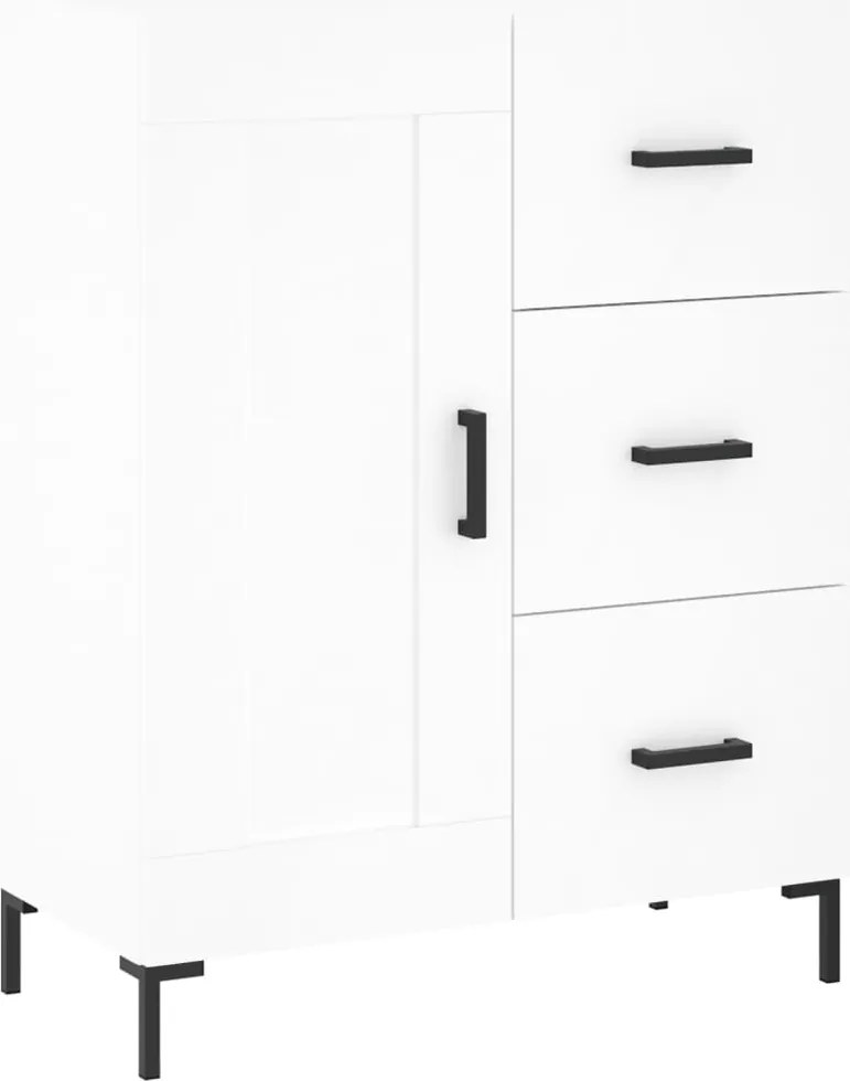 Skříň highboard bílá 69,5 x 34 x 180 cm kompozitní dřevo 3190021