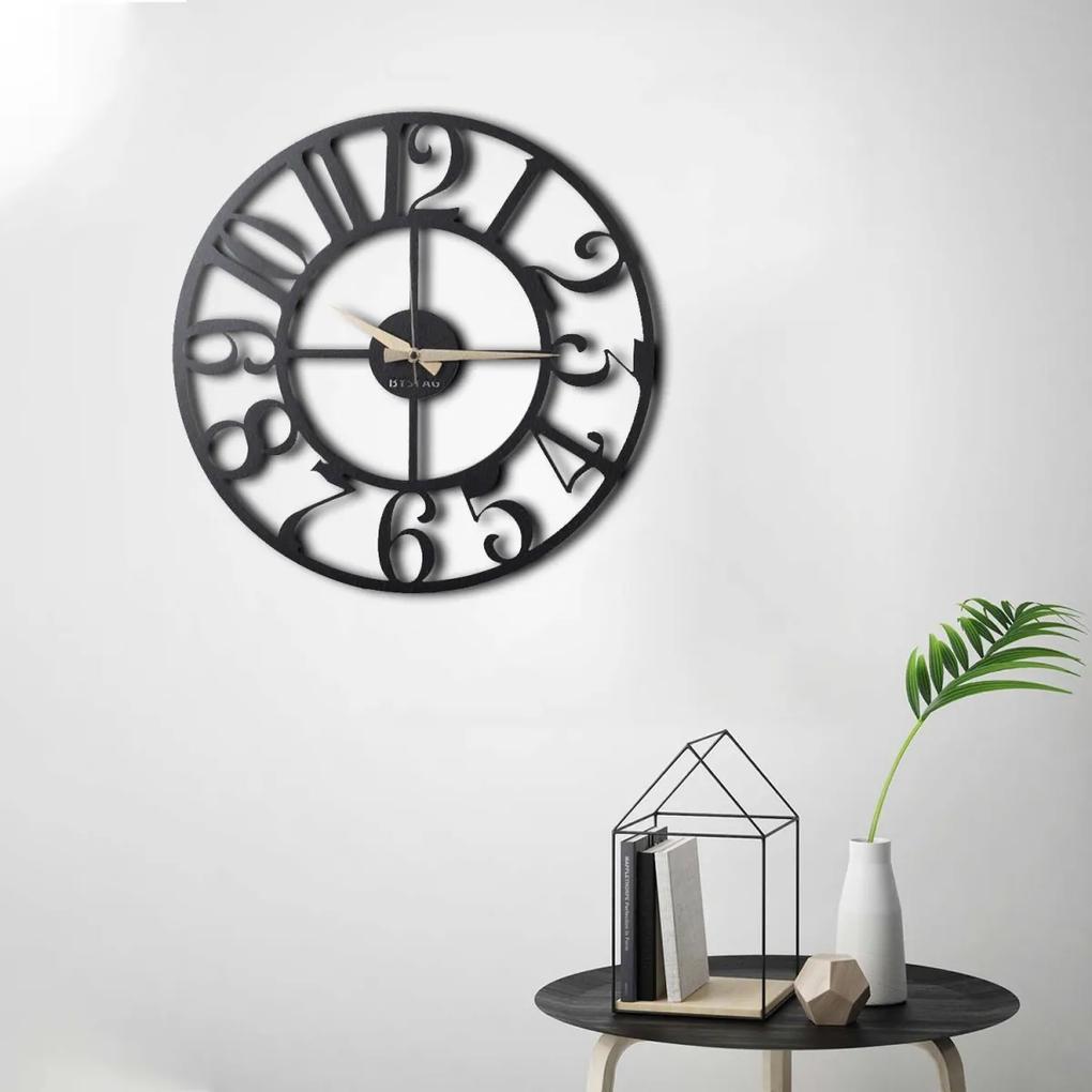 Dekorativní nástěnné hodiny Murko 50 cm černé