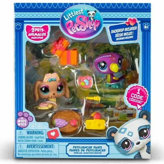 Littlest Pet Shop 2 figurky s doplňky