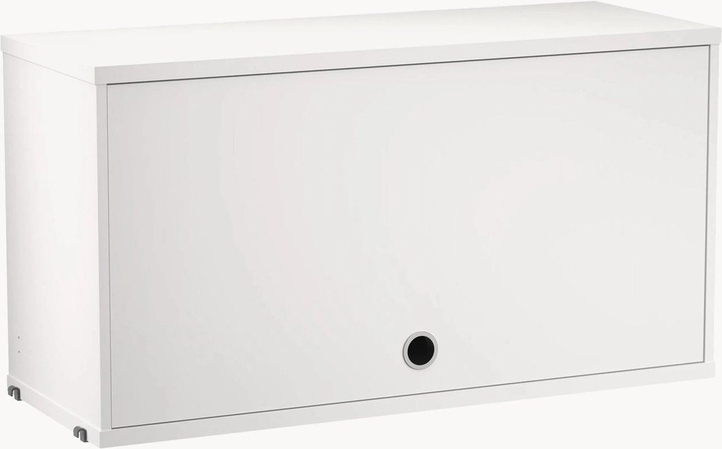 Skříňka pro modulární regálový systém's výklopnými dveřmi String System