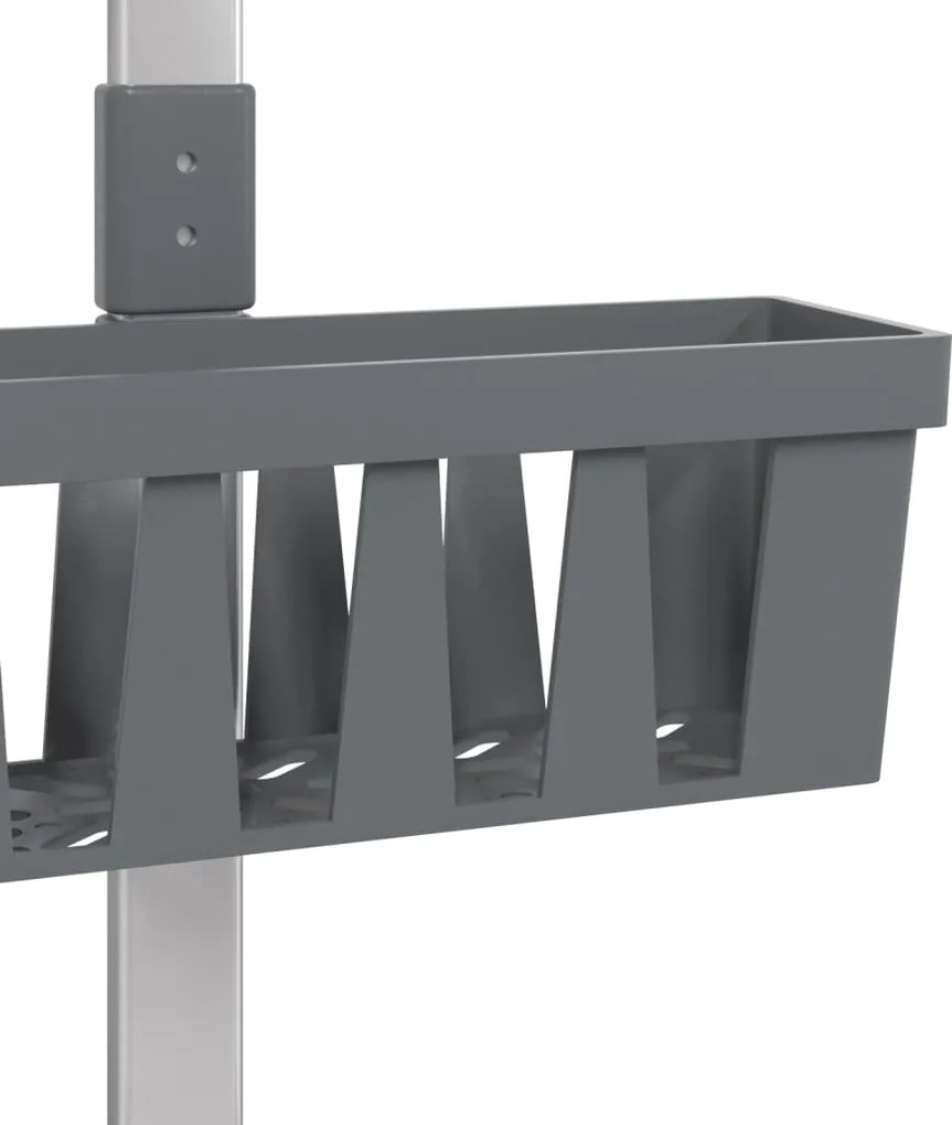 Závěsná police do sprchy 30 x 15 × (67–105) cm hliník 154599