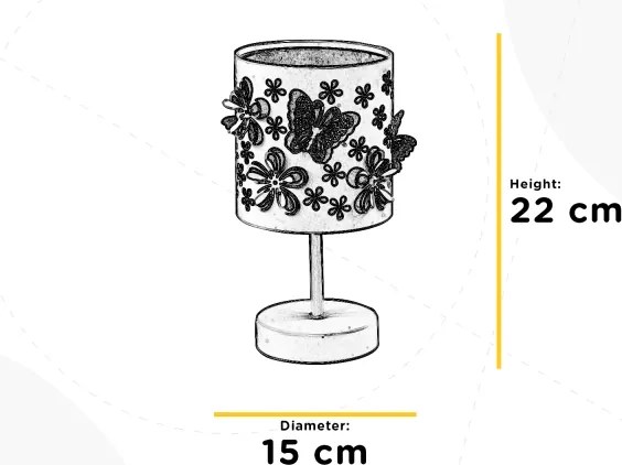 ONLI - Dětská lampička TITILLA 1xE14/6W/230V 22 cm fialová/bílá