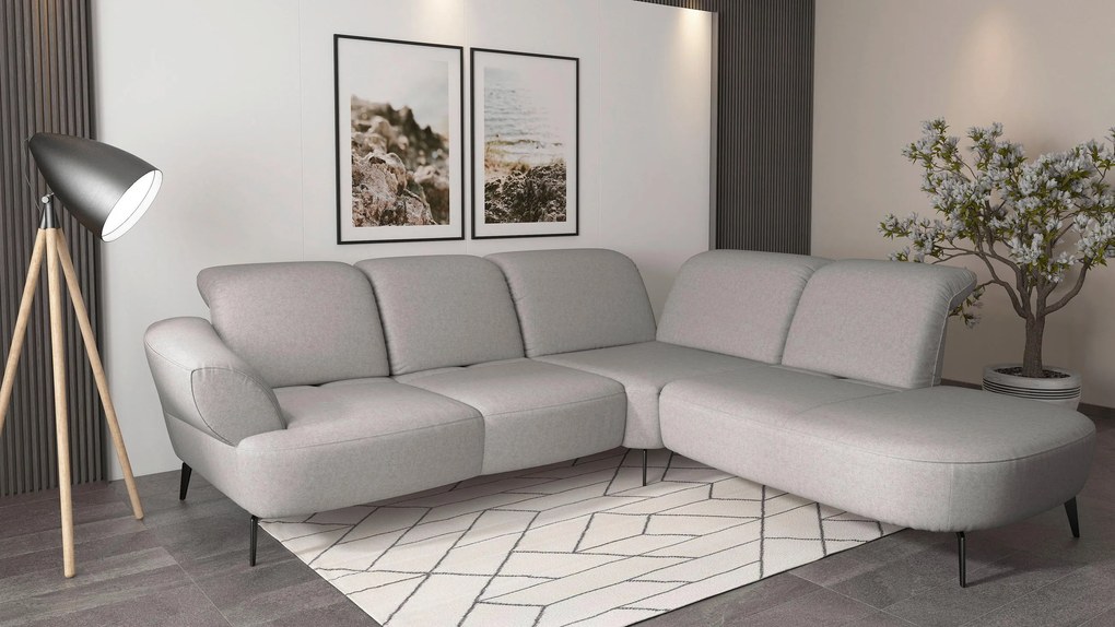 XXXLutz ROHOVÁ SEDAČKA, textil, světle šedá Sit & More - Sedací soupravy - 000144013293