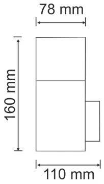 Venkovní nástěnné svítidlo NEW YORK 1xE27/12W/230V IP44 antracit
