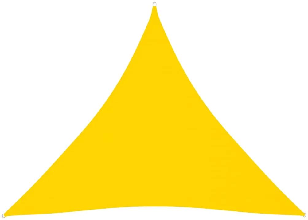135611 vidaXL Stínící plachta oxfordská látka trojúhelník 3,6x3,6x3,6 m žlutá