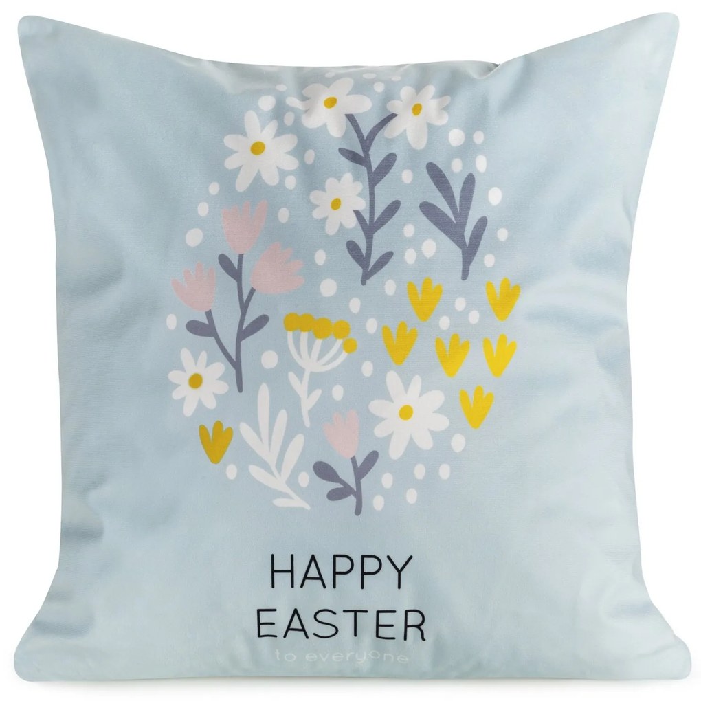 VELIKONOČNÍ DEKORAČNÍ POVLAK NA POLŠTÁŘ EASTER11 45X45 CM VZOROVANÁ