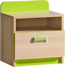 Casarredo - Komfort nábytek Noční stolek LIMO L12 zelený
