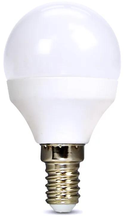 SOLIGHT LED žárovka miniglobe matná P45 6W, E14, 4000K, 510lm