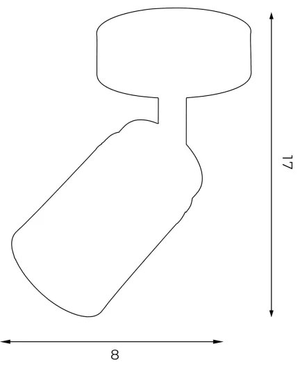 Bodové svítidlo RENO 1xGU10/8W/230V bílá/chrom