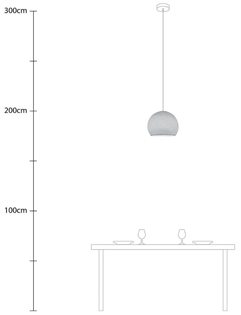 creative cables Závěsná lampa se stínidlem kupole z PE vlákna, polyester Barva: Petrolejová, Průměr: S - Ø 31 Cm