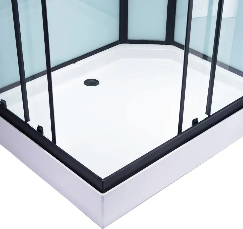 BPS-koupelny Hydromasážní box ALMA-L 100x80 levý