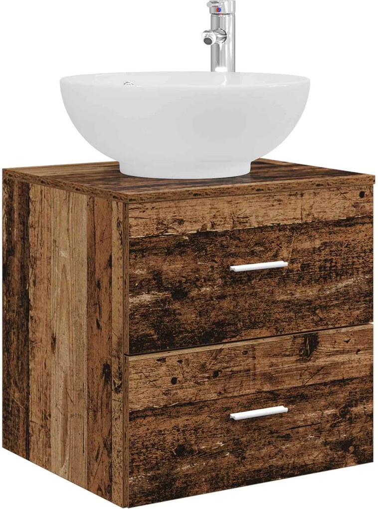 Sada koupelnového nábytku 3 ks Staré dřevo 49,5 x 44,5 x 65 cm 3405897
