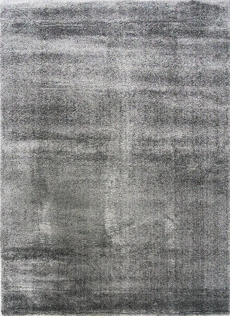 BE Koberec Microsofty 8301 DARK GREY - šedý obdélníkový Rozměr: 80x150 cm