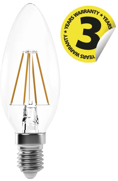 Emos lighting LED žárovka Filament Candle 4W E14 neutrální bílá