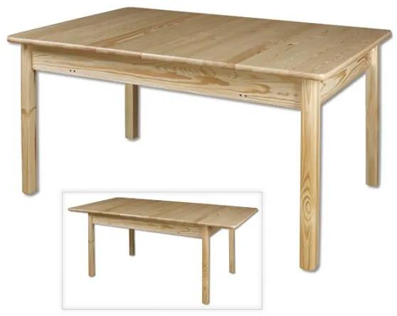 Jídelní rozkládací stůl ST102, 140-200x75x90, borovice (Barva dřeva: Přírodní (lakovaná))