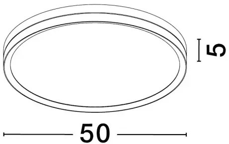 LED stropní svítidlo Cantria 50