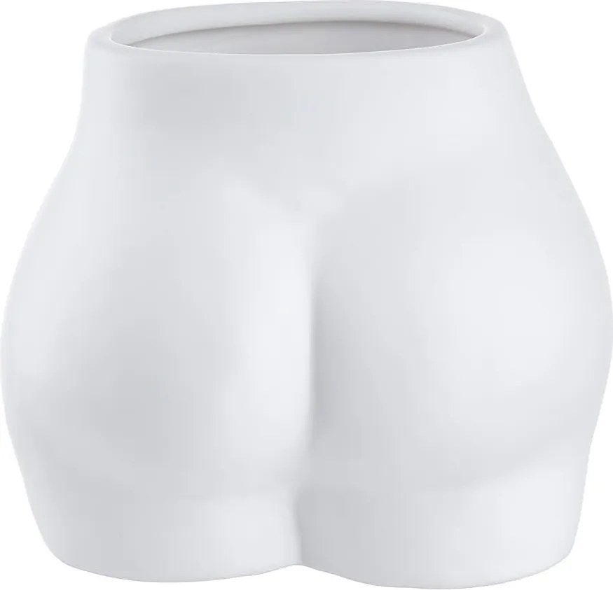 Váza/květináč 13 cm - bílá