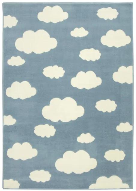 Detský koberec Kids 533911/94922 Oblaka modrý