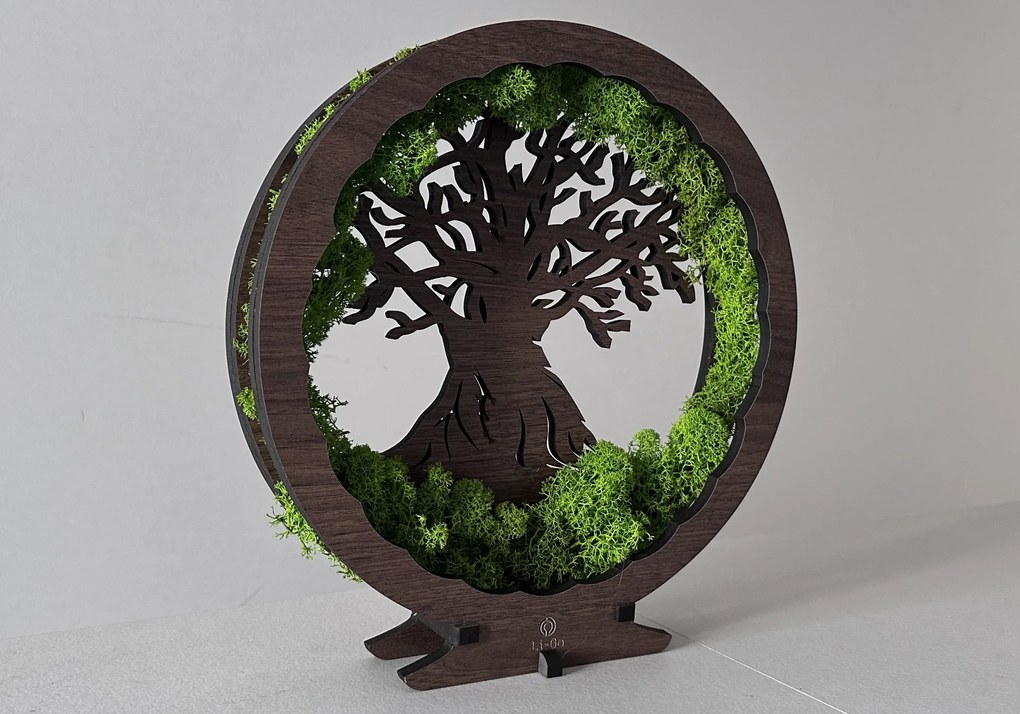Li-Go "Mech a strom" lampa 30x31cm provedení povrchu: dub