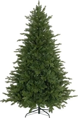 HOMCOM vánoční strom umělý 180 cm, vánoční stromek se 1821 nehořlavými špičkami, skládací kovový stojan
