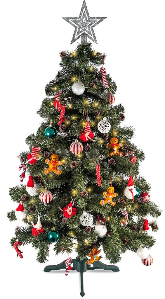 Aga Vánoční stromeček 150 cm s šiškami