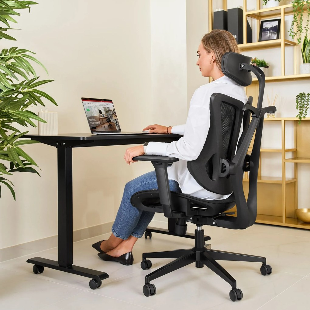 Ergonomické křeslo Naxes – Černé