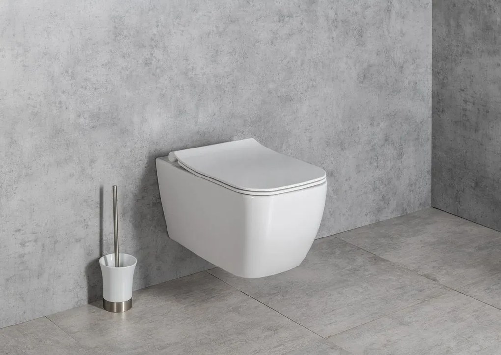 Isvea Isvea, VEA WC sedátko SLIM, Soft Close, Easy Take, bílá, 40Z10200I-S