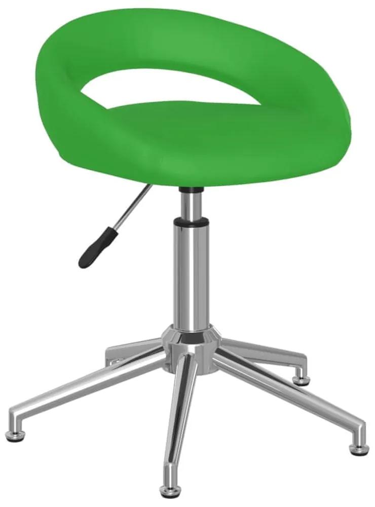 Petromila Otočné jídelní židle 2 ks zelené umělá kůže