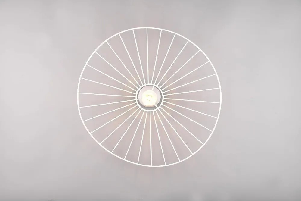 Bílé stropní svítidlo ø 60 cm Chapeau – Reality