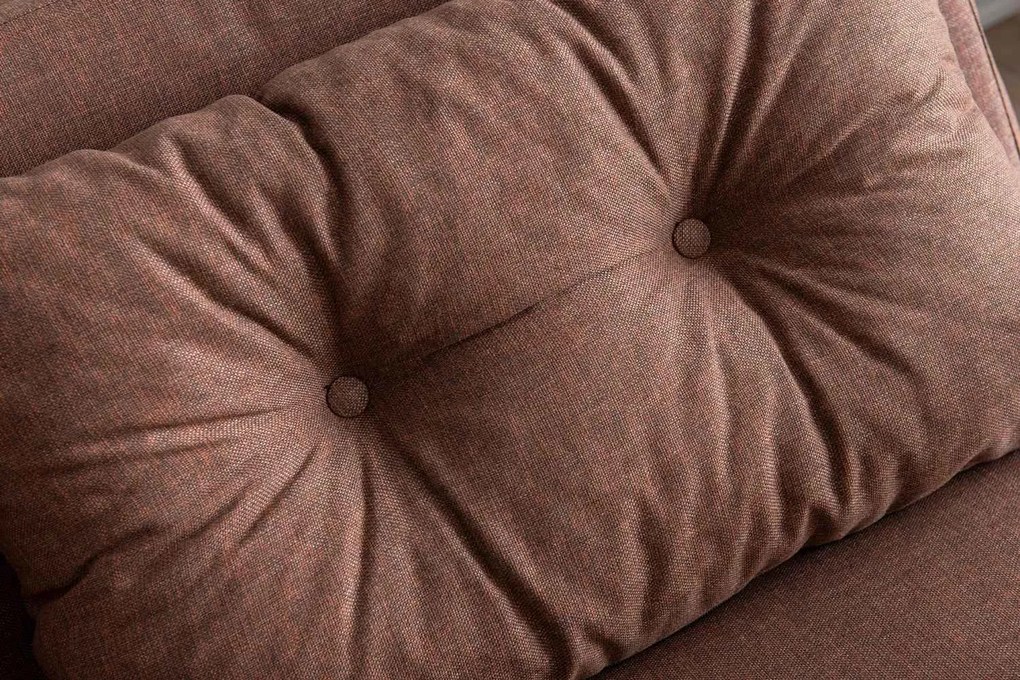 Designová rozkládací sedačka Hilarius 133 cm světle hnědá