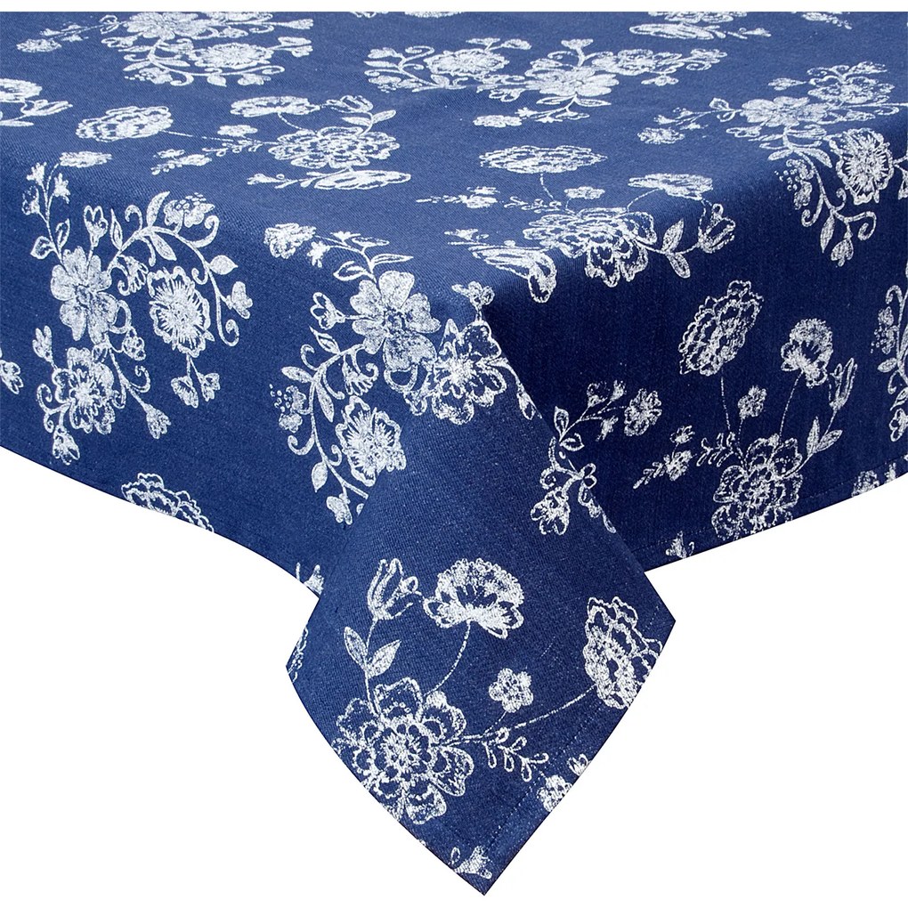 Textilní ubrus tmavě modrý 150 x 150 cm