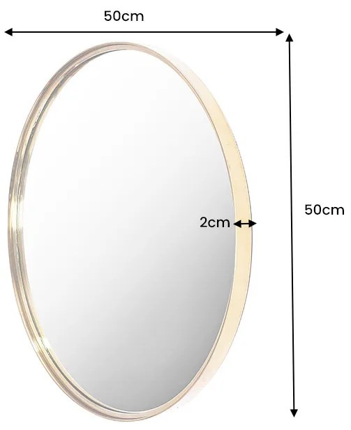 Designové zrcadlo Manelin 50 cm zlaté