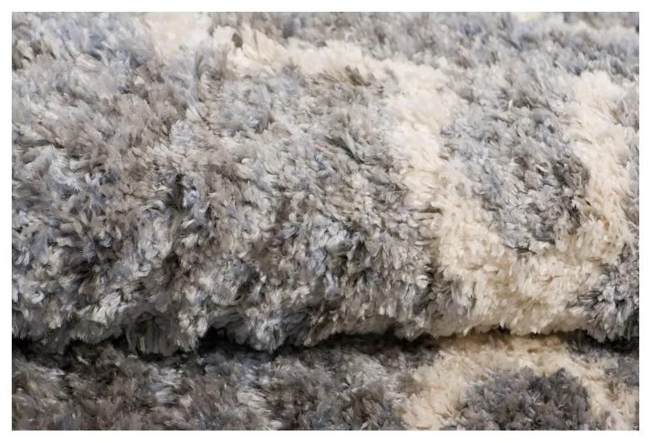 Kusový koberec shaggy Metin šedý 80x150cm