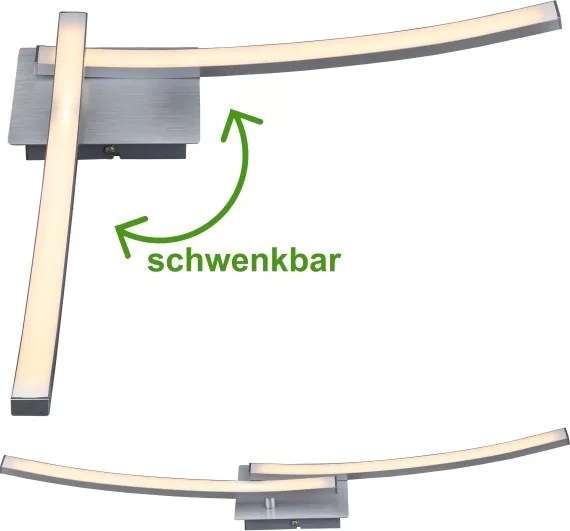 LED Stropní svítidlo 2xLED/6W/230V 3000K matný chrom