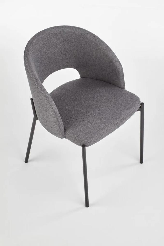 Designová židle Brinne šedá