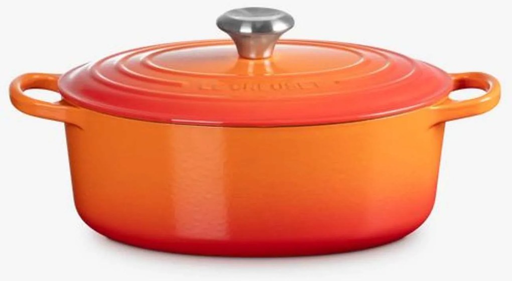 Le Creuset Signature - Pekáč oválný s poklicí, objem 4,7 l, volcanique 21178290902430