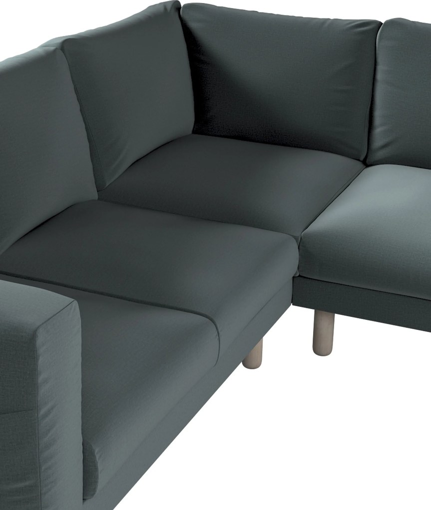 Potah na pohovku IKEA Norsborg rohová 4-místná barva zelená látka sametová
