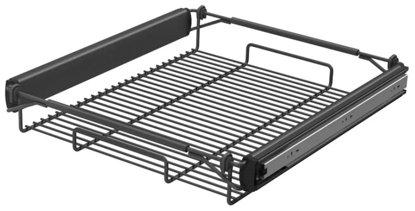 In-Design Polička na prádlo plný výsuv antracitová Šířka koše (mm): 480 mm, Minimální nastavitelná šířka: 540 mm, Maximální nastavitelná šířka: 700 mm