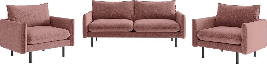 XXXLutz SEDACÍ SESTAVA, textil, starorůžová Livetastic - Online Only sedačky - 001968008105