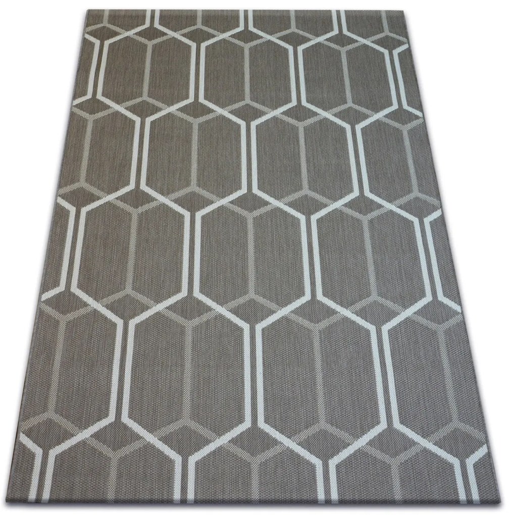 Kusový koberec Flat Moderne šedý 160x230
