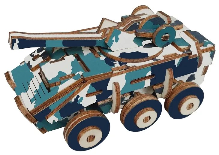 Woodcraft Dřevěné 3D puzzle Obrněné vozidlo