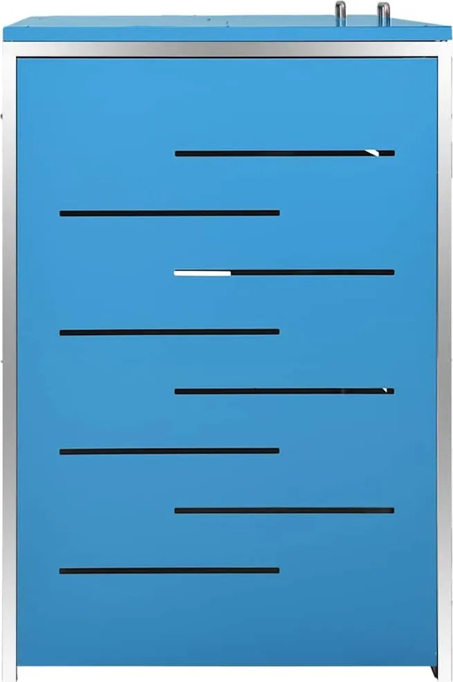 Přístřešek na dvě popelnice 138 x 77,5 x 115 cm nerezová ocel 149567
