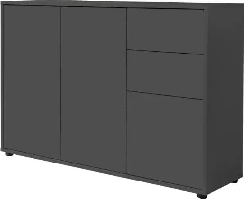 XXXLutz KOMODA, antracitová, 105,5/73/33 cm MID.YOU - Široké komody - 001067012601